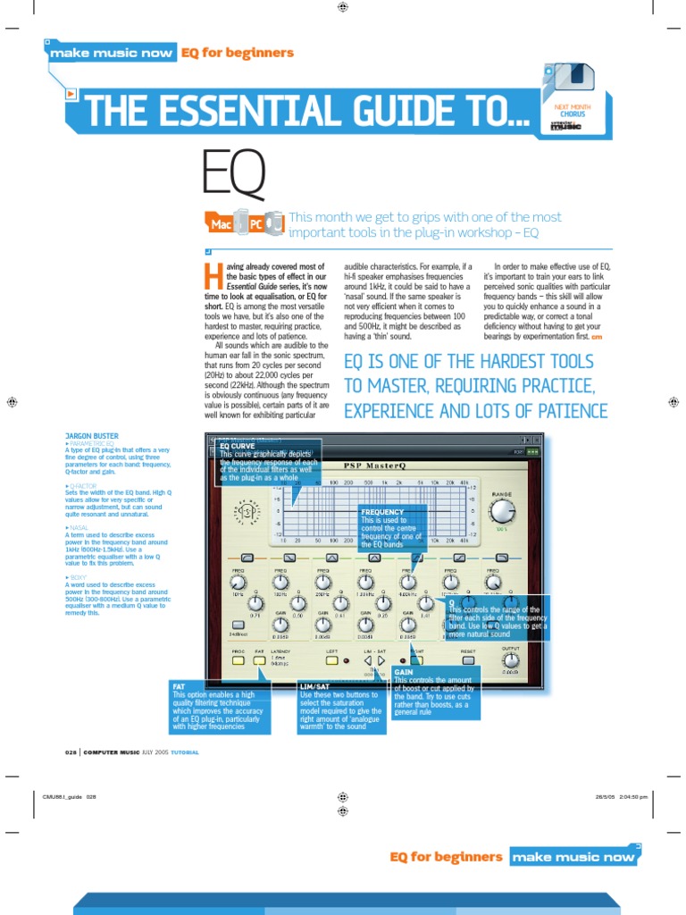 Beginner's Guide to EQ Techniques | PDF