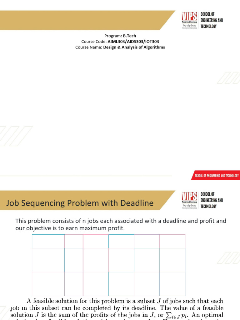 10-Job Sequencing Problem | PDF