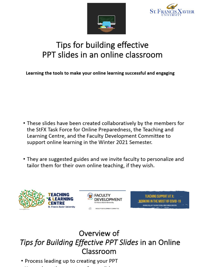 Effective PPT Tips for Online Teaching | PDF | Microsoft Power Point ...