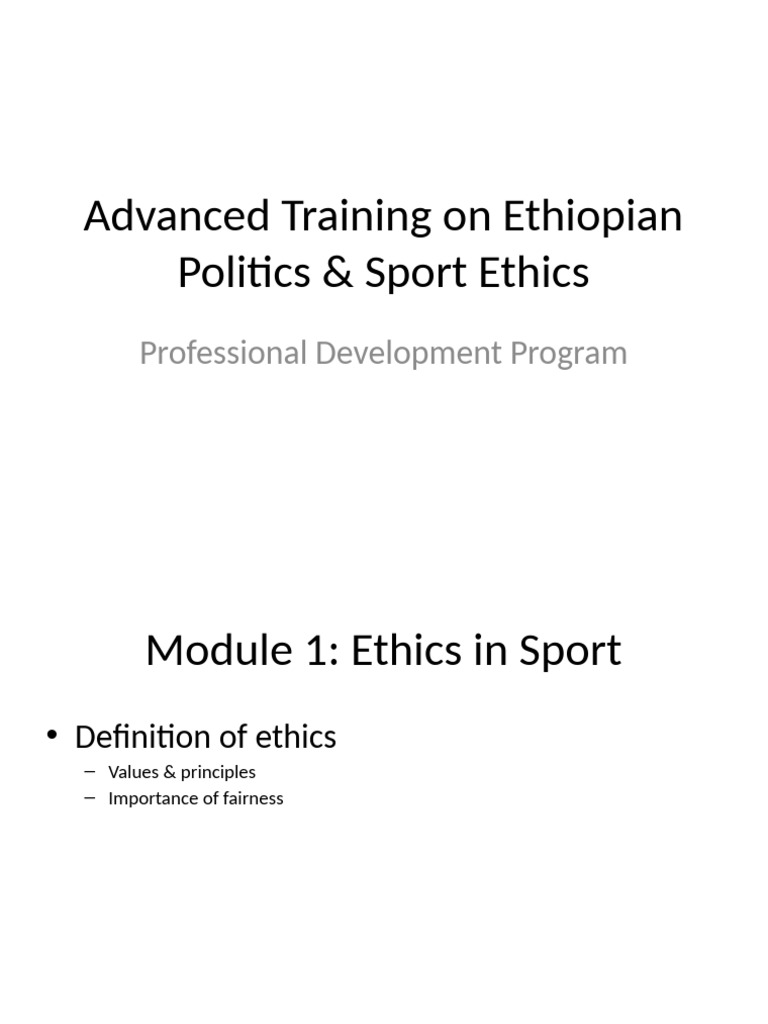 Ethics Training Presentation | PDF