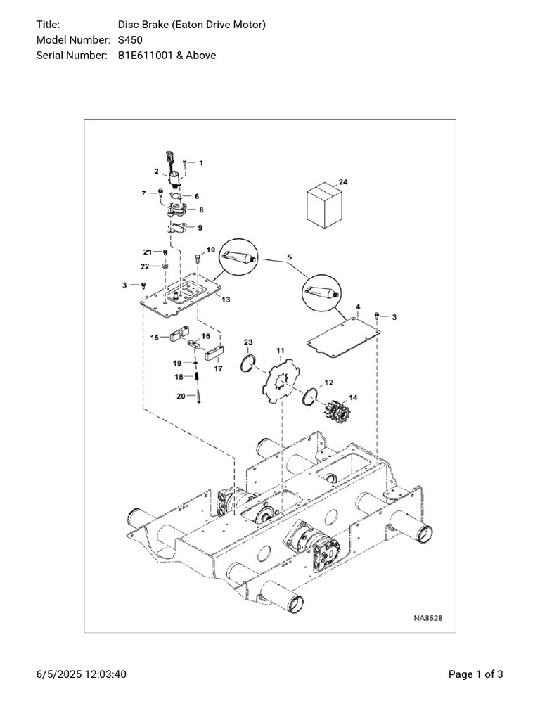 Disc Brake (Eaton Drive Motor) - S450 | PDF | Screw | Vehicle Technology