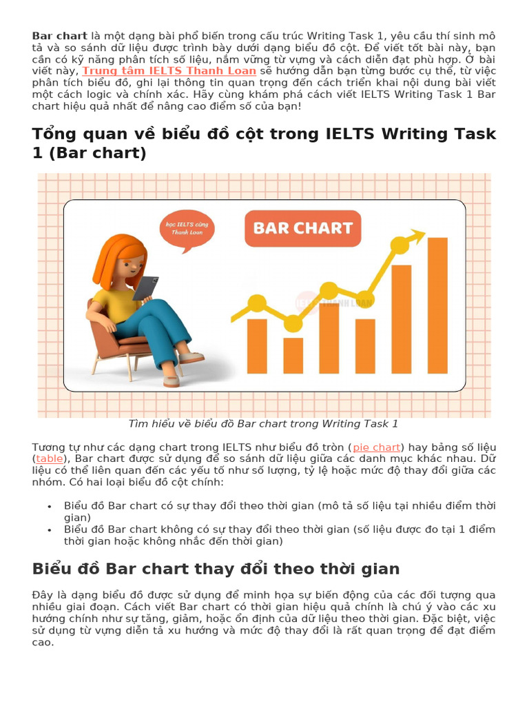Hướng Dẫn Cách Viết Writing Task 1 Bar Chart Chi Tiết Kèm Bài Mẫu | PDF