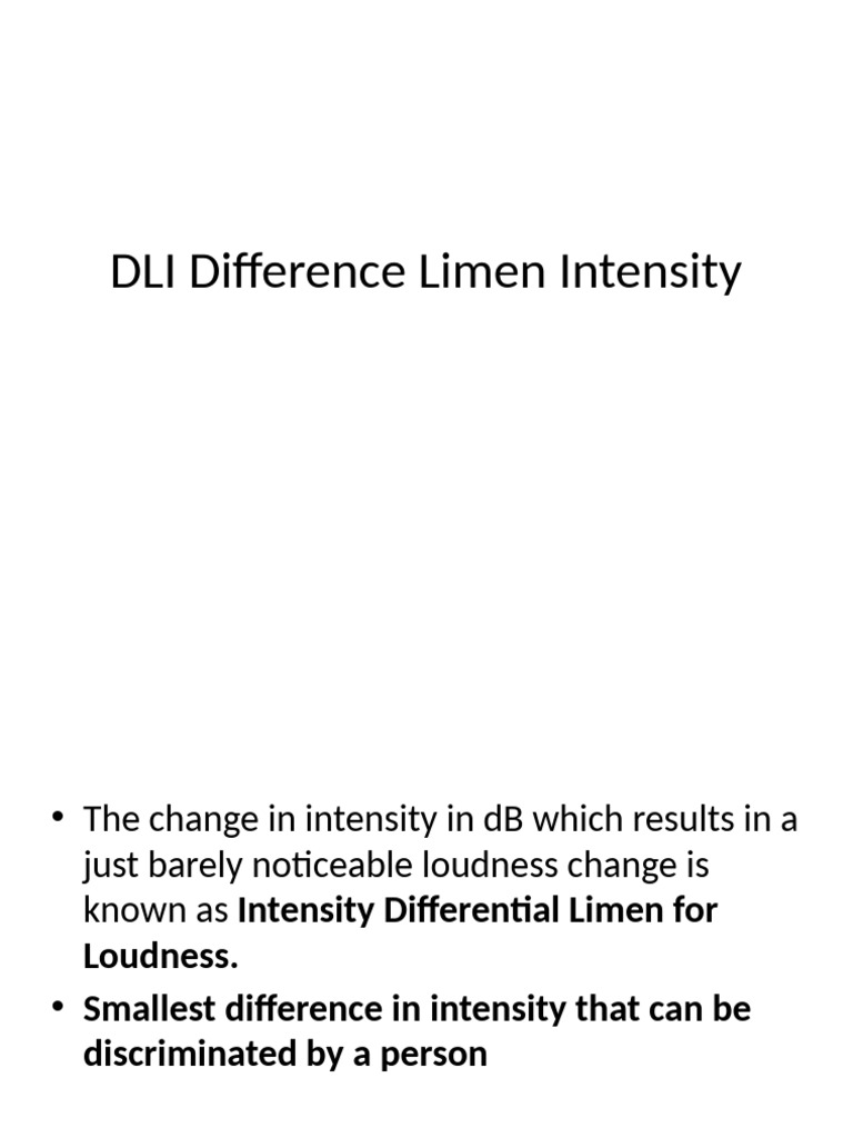 DLI and SISI | PDF | Neurology | Senses