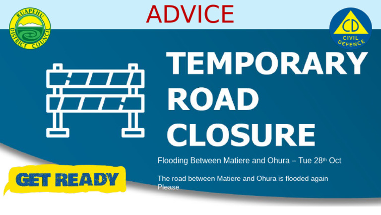 Get Ready ADVICE - Temporary Road Closures | PDF