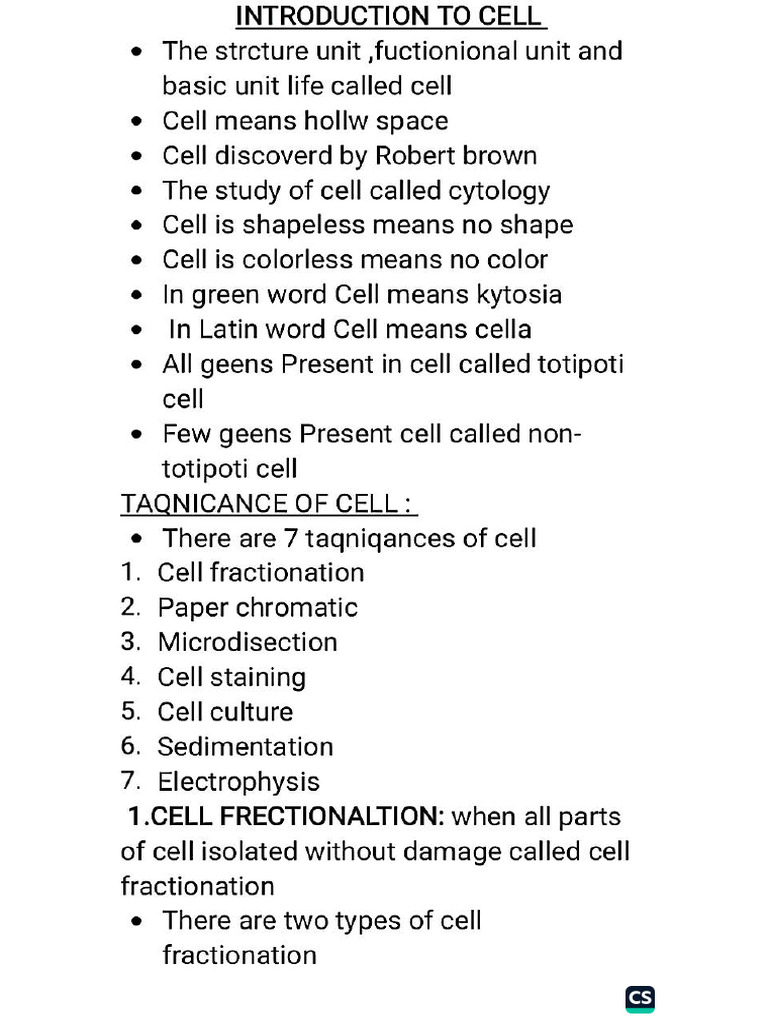 Cell | PDF