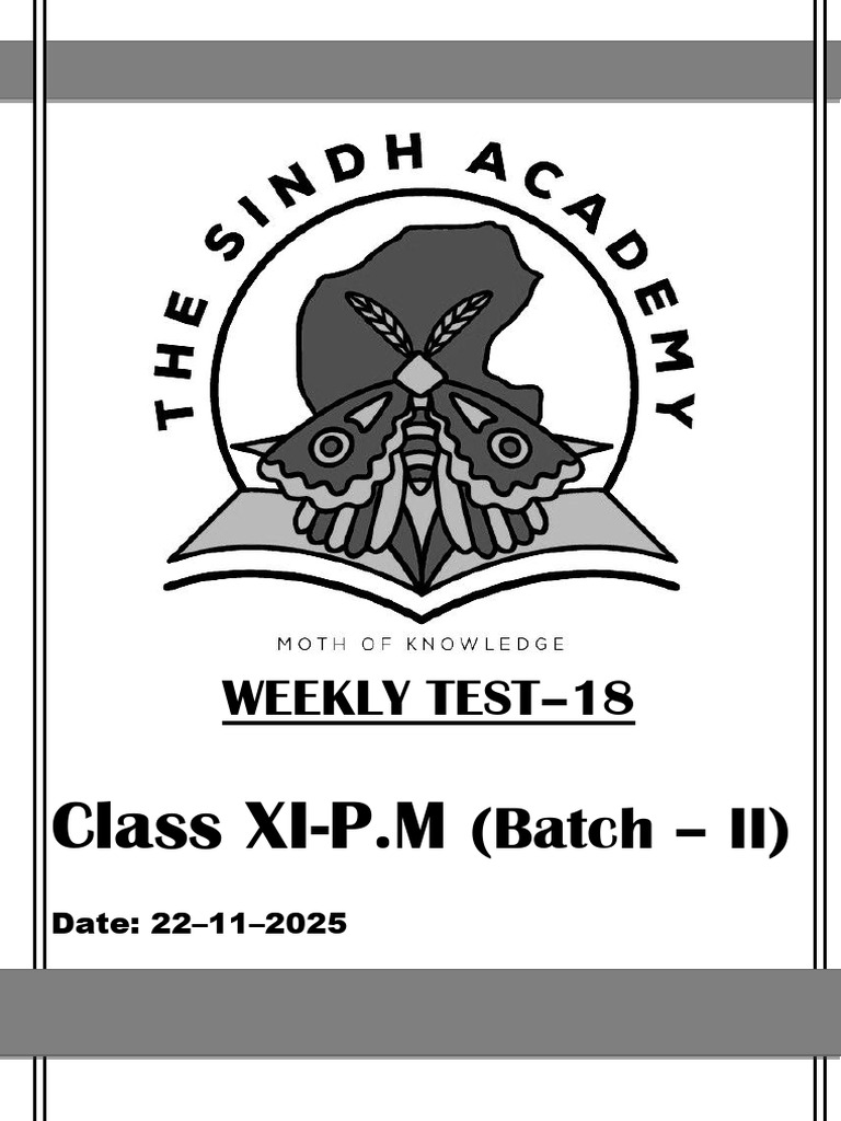 Class 11 PM-02 22-11-25 | PDF | Acceleration | Velocity