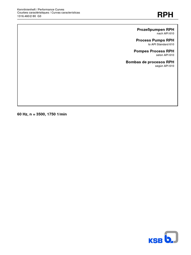 RPH Process Pumps Performance Curves | PDF | Mechanical Engineering