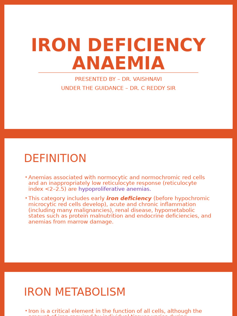Iron Deficiency Anaemia | PDF | Anemia | Histology