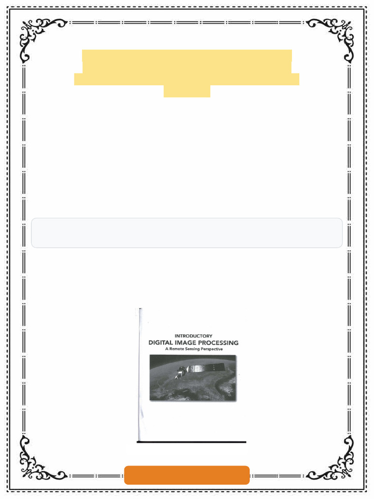 Introductory digital image processing: A remote sensing perspective ...