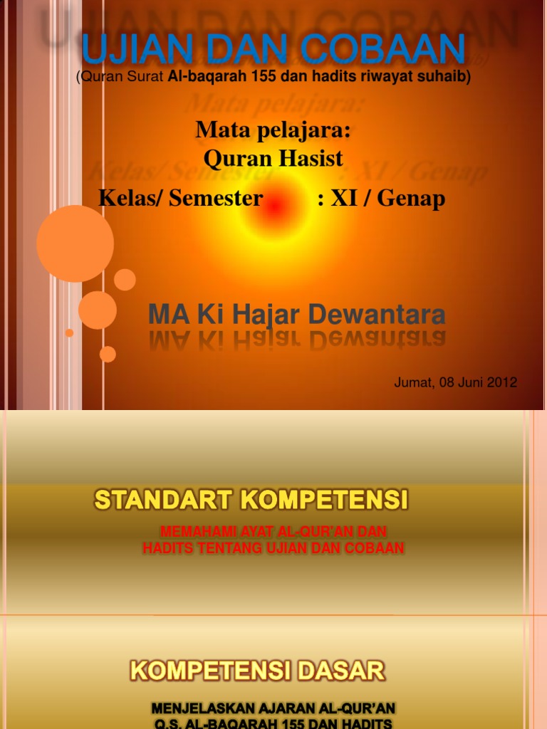 Ujian Da Cobaan | PDF | Gaya Hidup