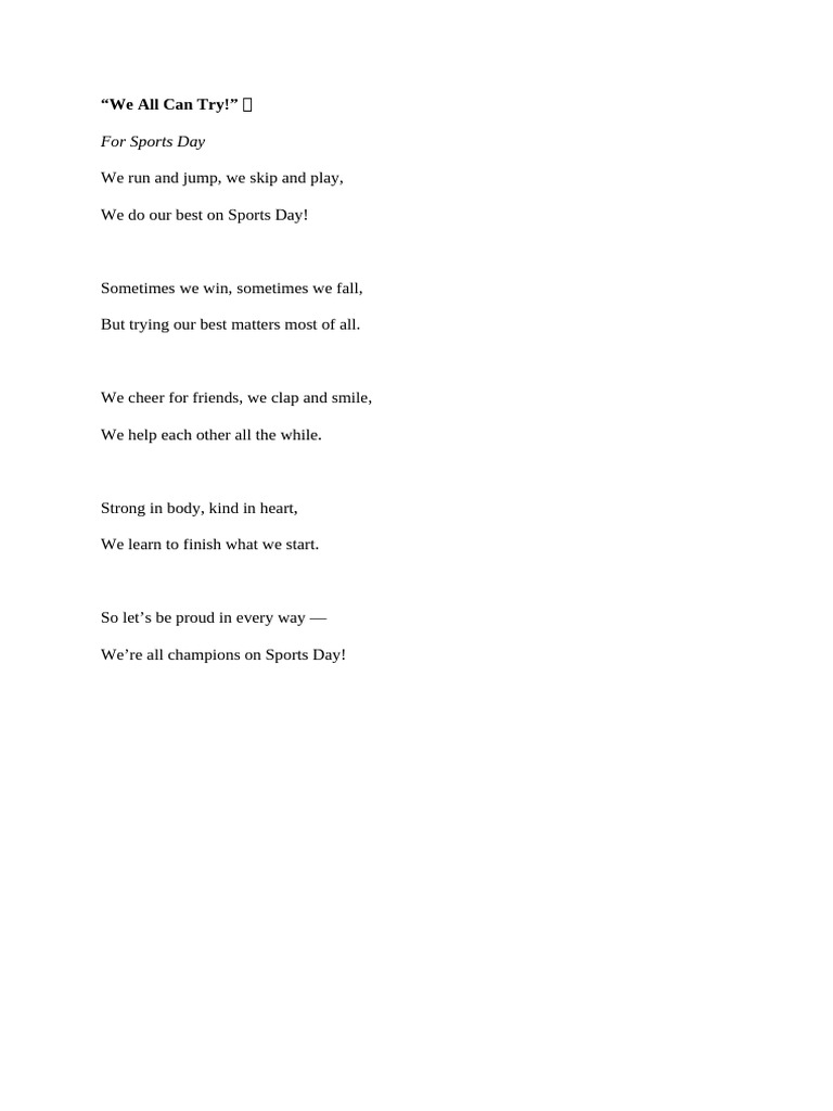 We All Can Try | PDF