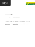 HDFC Passbook Request Form Template | PDF | Banks | Passbook