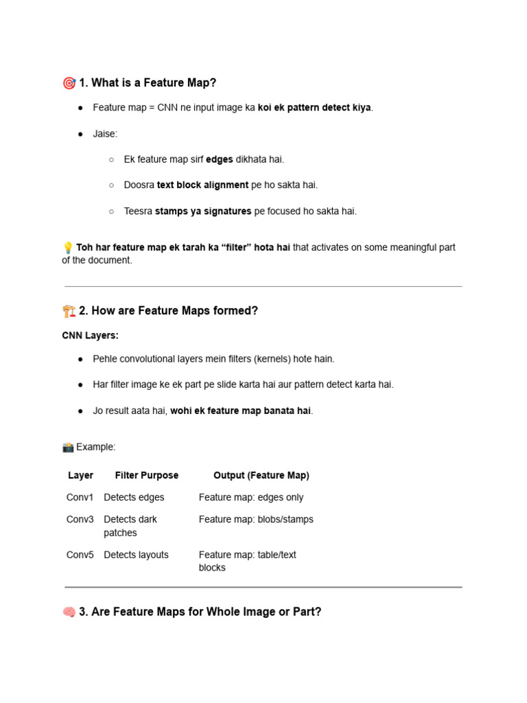 Feature Maps | PDF