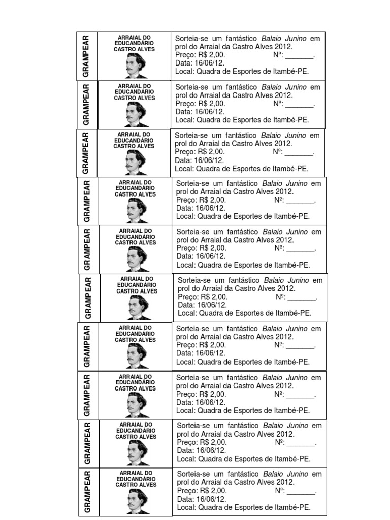 Sorteio Com Canhoto | PDF