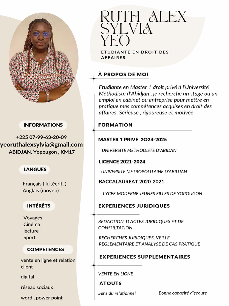 CV Yeo Ruth Alex | PDF