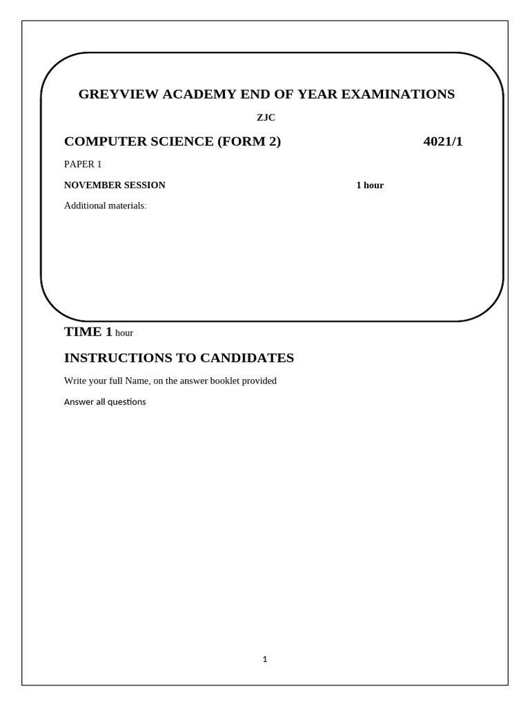 F2 Comp Science 1 | PDF | Html | Computer Virus