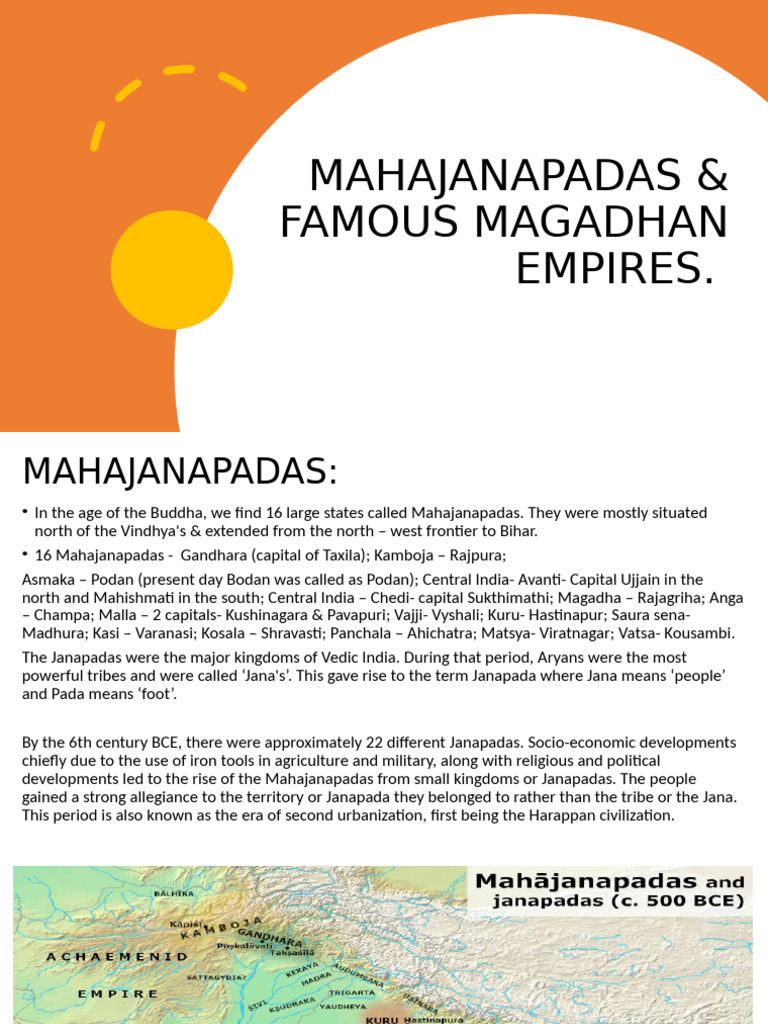 Mahajanapadas and Magadhan Empires Overview | PDF