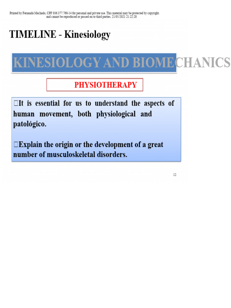 Kinesiology and Biomechanics Overview | PDF | Biomechanics | Force