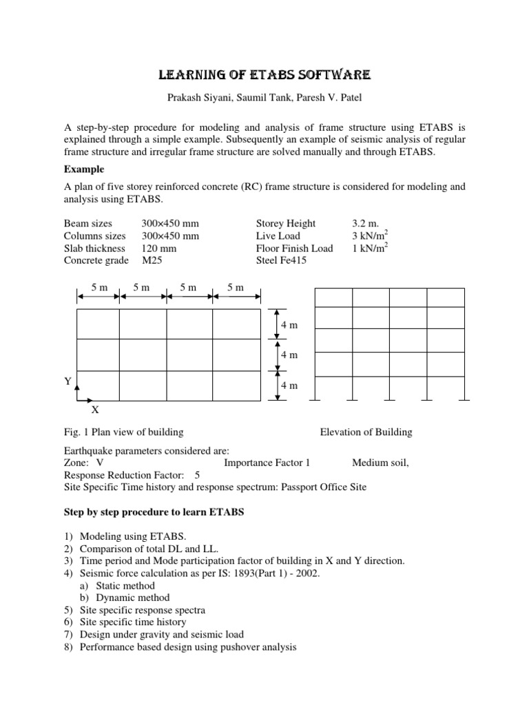 ETABS Examples Manual | PDF | Bending | Beam (Structure)