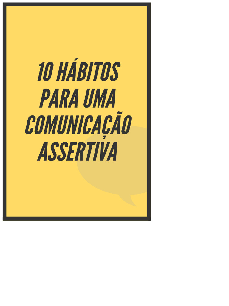 10 Habits for Assertive Communication | PDF | Empathy | Communication
