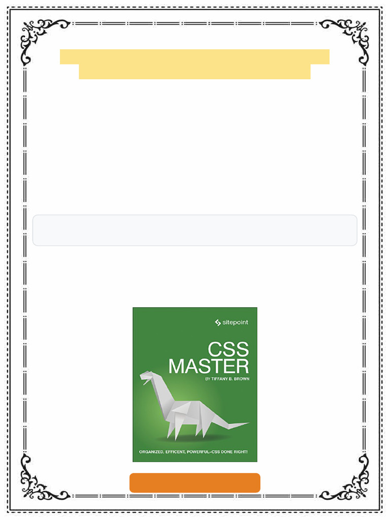 CSS Master 1st Edition Tiffany Brown Ebook Digital Full Access Pack ...