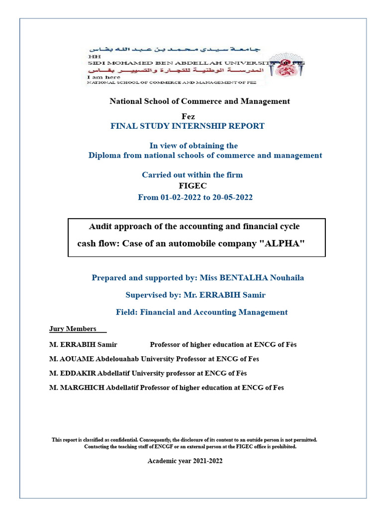 PFE Audit approach of the accounting and financial cash cycle (1) | PDF ...