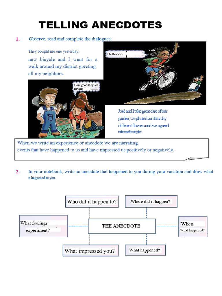 The Anecdote For Third Grade of Primary School | PDF