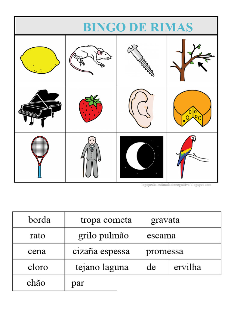 Bingo de Rimas | PDF