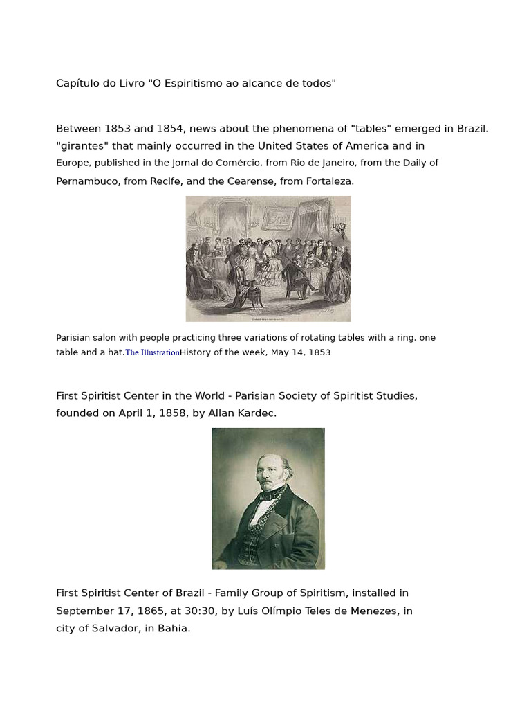 History of Spiritism in Brazil | PDF | Brazil | Spiritualism