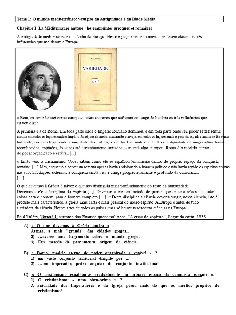 hist segunda Mediterrâneo antigo | PDF | Império Romano | Augustus