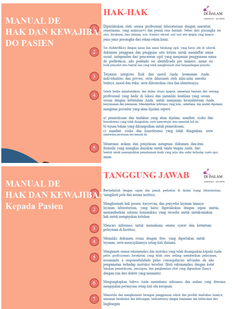Hak dan Kewajiban Pasien di Laboratorium | PDF
