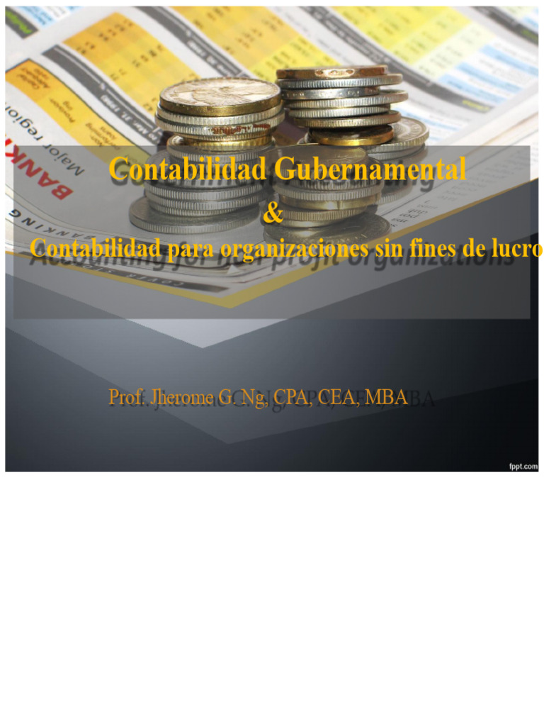 Conferencia 1: Visión General de La Contabilidad Gubernamental | PDF ...