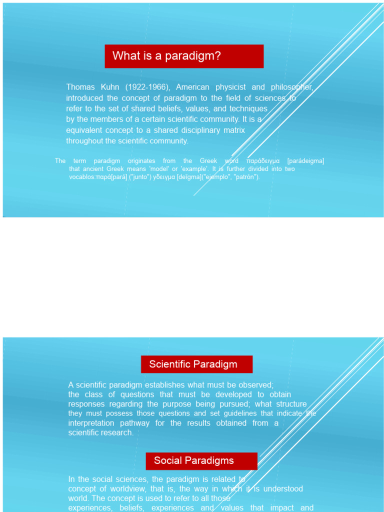 2b PPt. What is a paradigm | PDF | Paradigm | Science