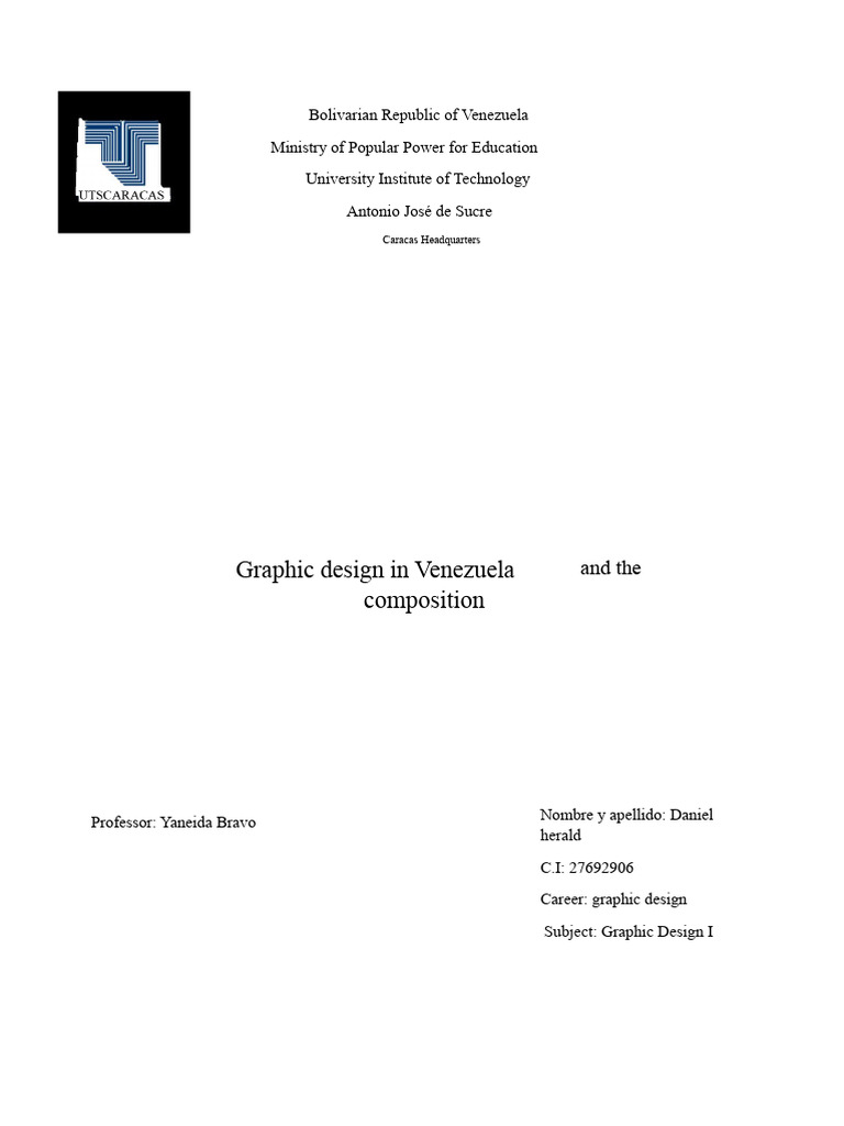 Graphic design in Venezuela and composition | PDF | Composition (Visual ...