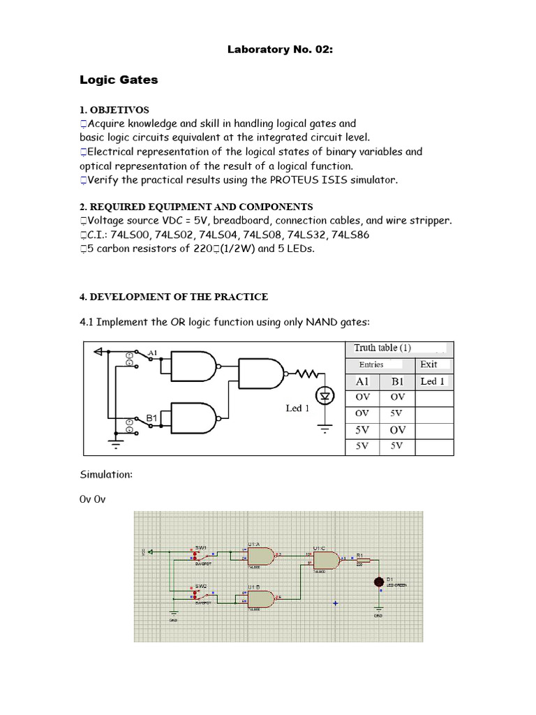 Previous 2 digital circuits | PDF | Logic Gate | Electronic Circuits