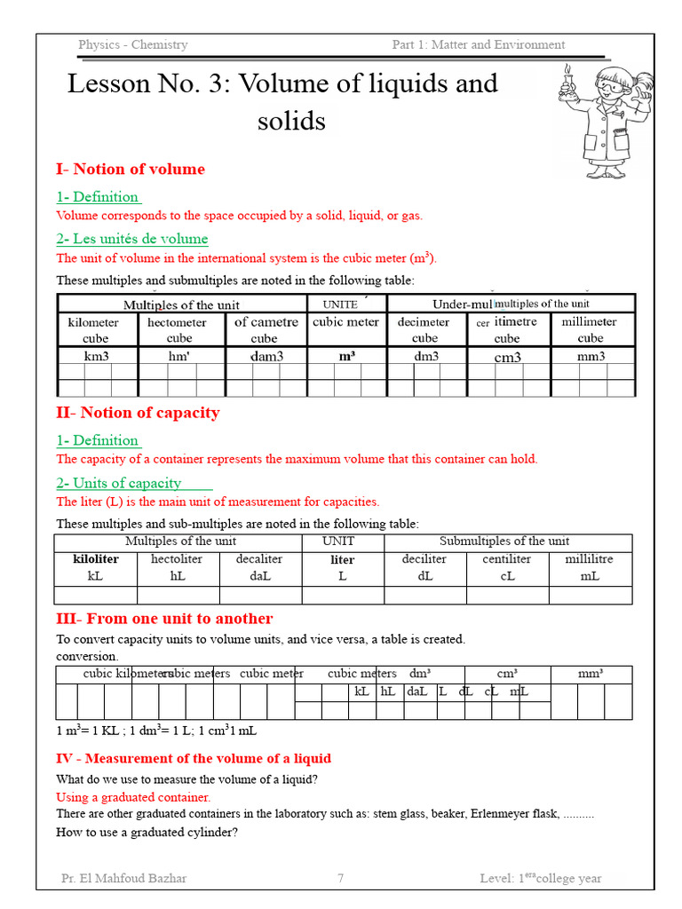 Measuring Volume of Liquids and Solids | PDF | Volume | Litre