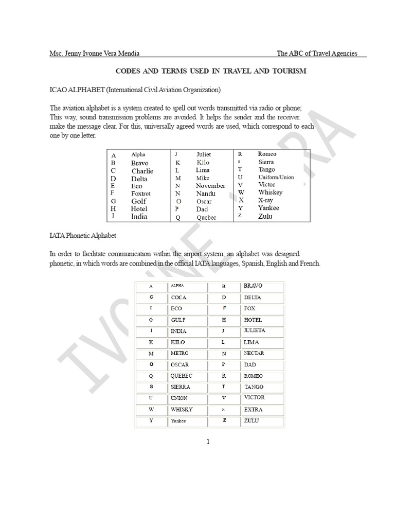 Travel Agency Codes and Terminology Guide | PDF | List Price | Travel ...