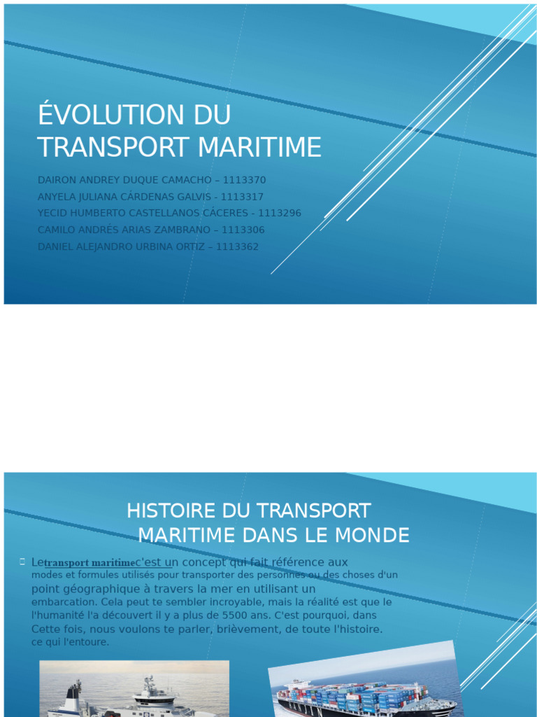 Histoire du transport maritime mondial | PDF | Bateau à vapeur | Bateaux