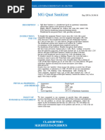 Quat Disinfectant PPM Guidelines | PDF | Disinfectant | Chemistry