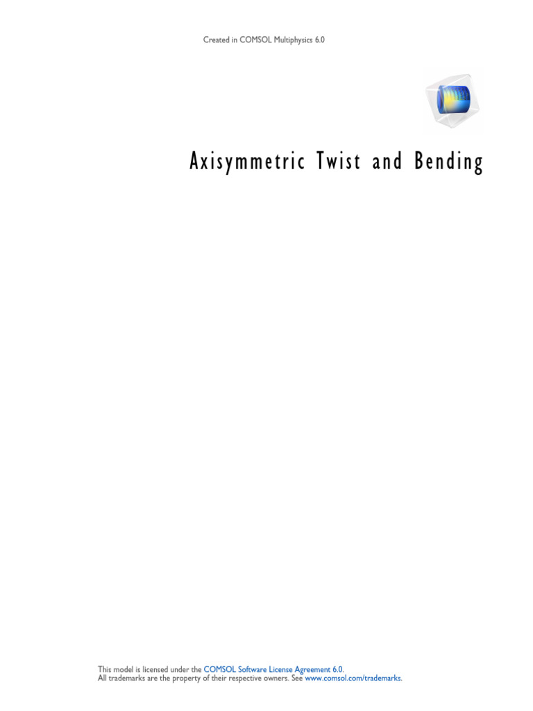 Axisymmetric Twist and Bending Model | PDF | Bending | Stress (Mechanics)