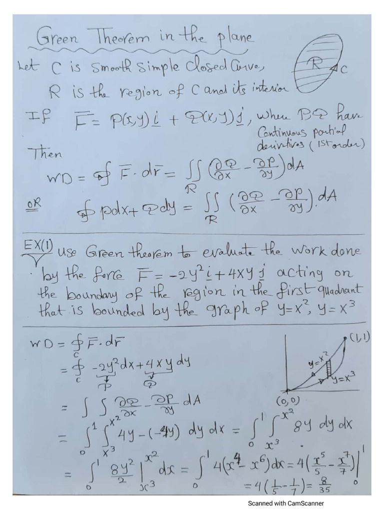 Green Theorem | PDF