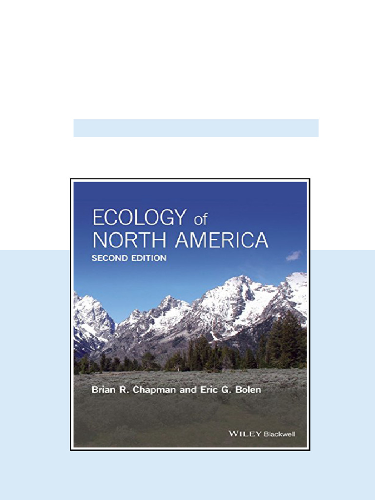Ecology of North America 2nd Edition Brian R. Chapman - ebook and ...