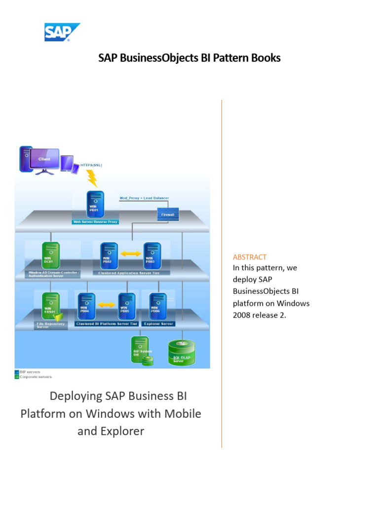 Deploying SAP Business BI Platform on Windows With Mobile and Explorer ...