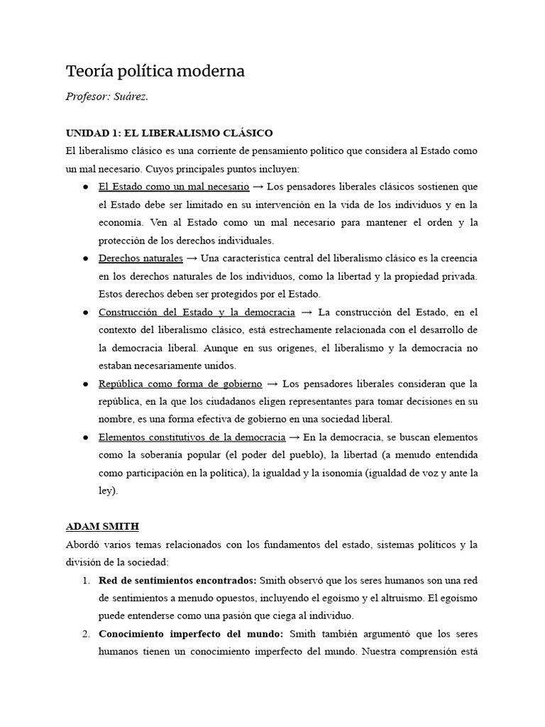 Teoría Política Moderna | PDF | Democracia | Ideologías políticas