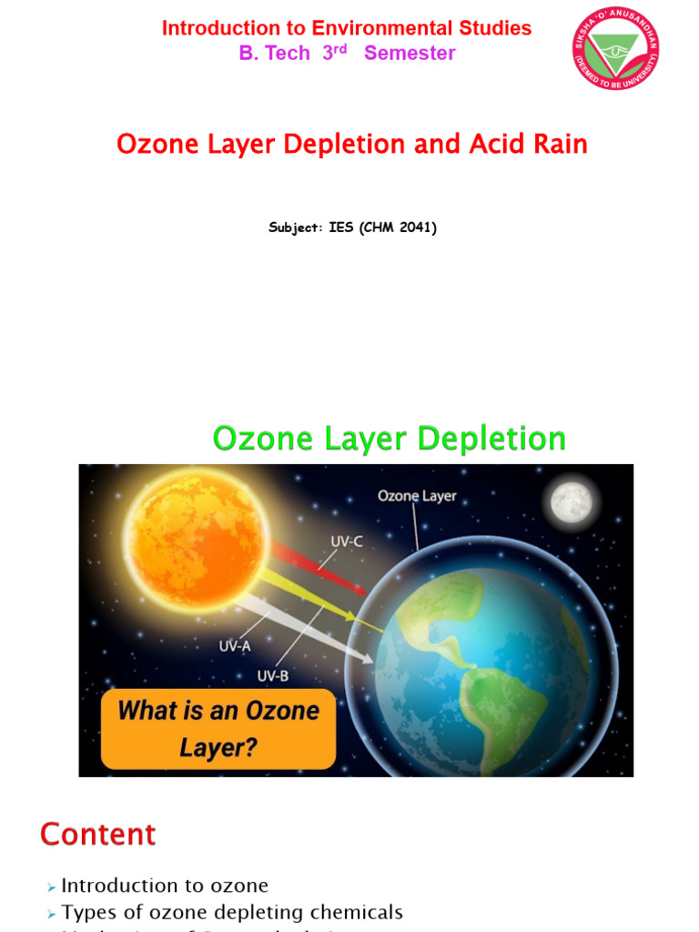 10 Ozone Depletion and Acid Rain | PDF | Ozone Depletion ...