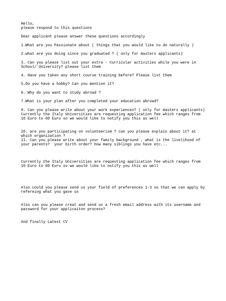 What to Fullfill | PDF