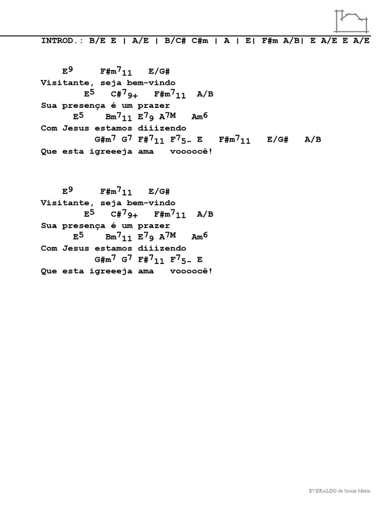 Visitante Seja Bem-Vindo | PDF