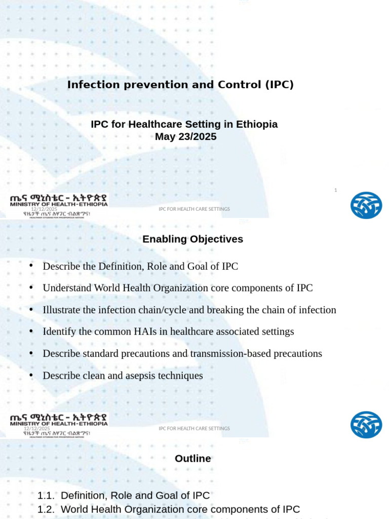 Chapter 1 Introduction to IPC for Health Care Setting_August 2022_IS ...