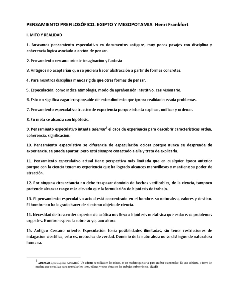 Pensamiento Prefilosófico | PDF | Mitos de la creación | Science