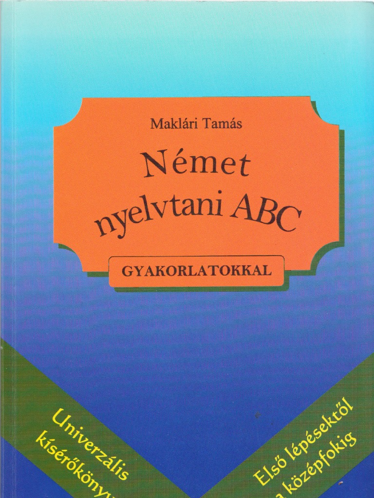 Német Nyelvtani ABC - Maklári | PDF